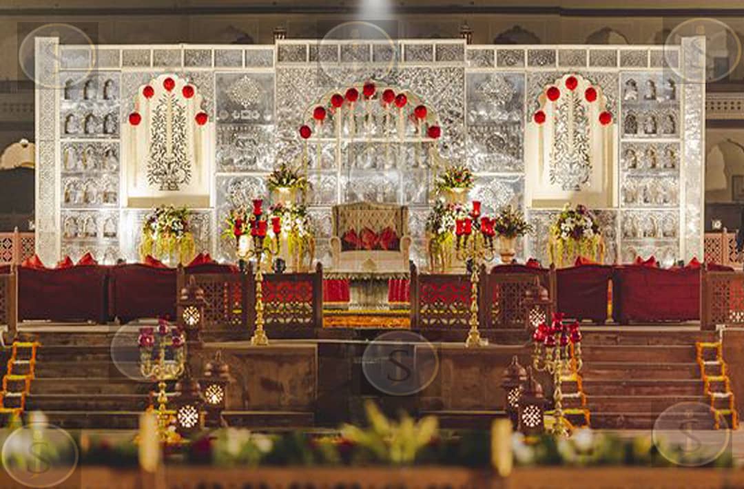 Grand Wedding Mirror Stage Frame | Shobha Jain Impex